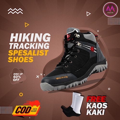 Jual SEPATU HIKING PRIA / PAKET BUNDLING SEPATU WORKING BOOT G-01 FREE ...