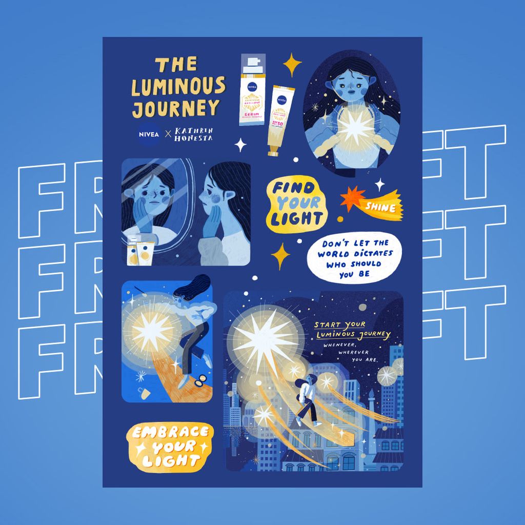 Jual [GIFT] NIVEA X Kathrin Honesta Sticker | Shopee Indonesia