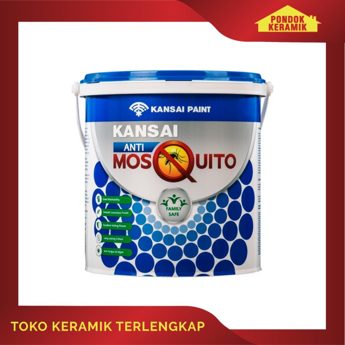 Jual Cat Tembok Interior Kansai Anti Mosquito Tinting/ Mixing 2.5 Ltr ...