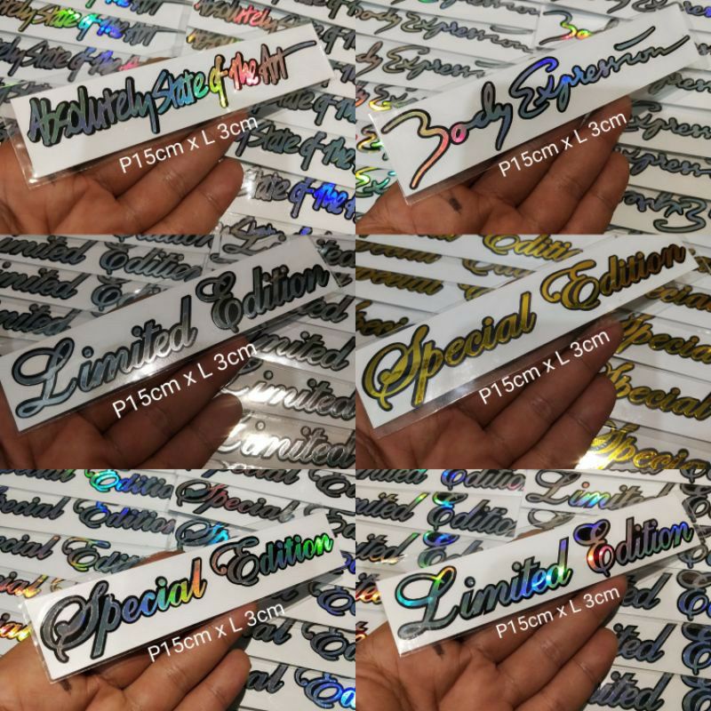 Jual sticker cutting limited edition | Shopee Indonesia