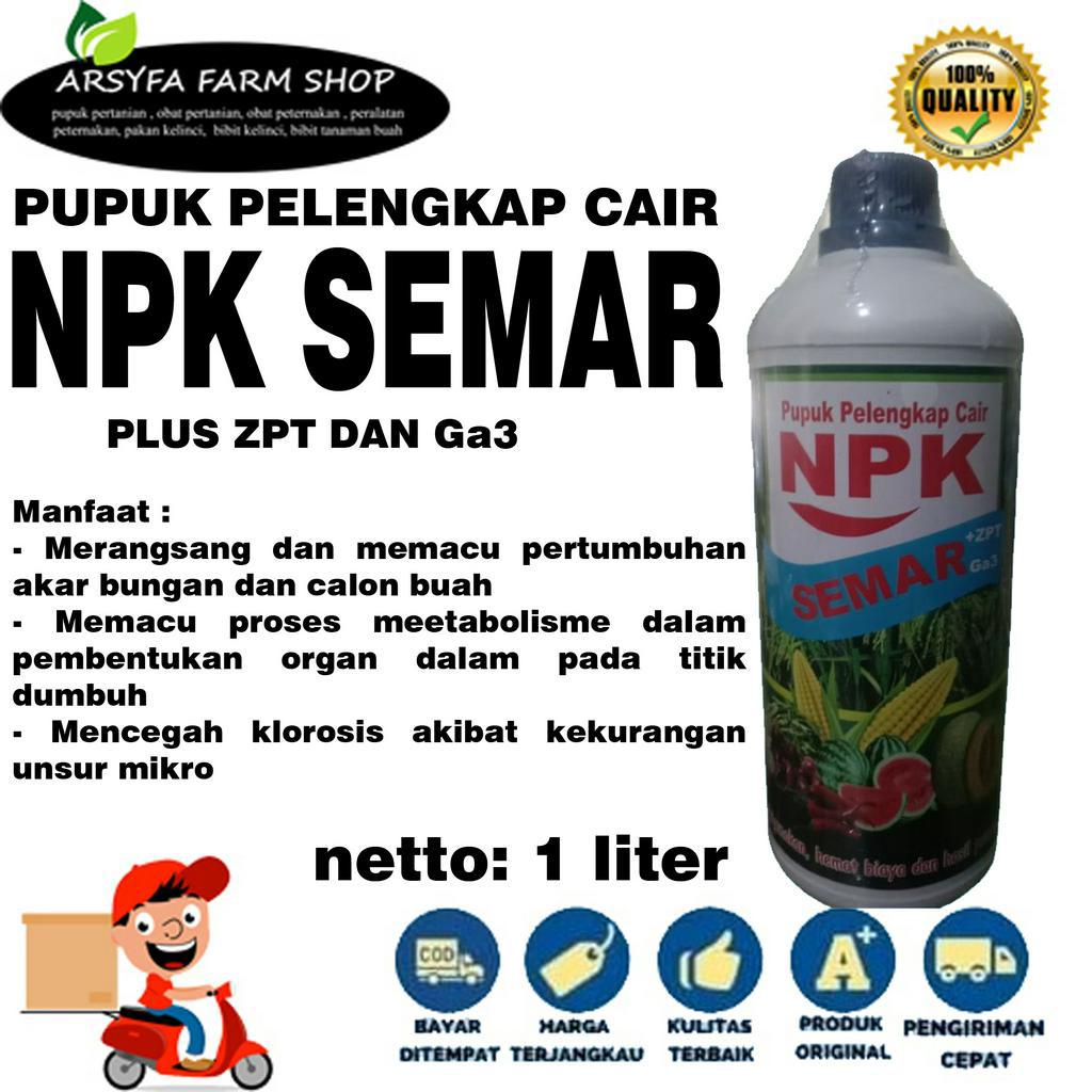 Jual Pupuk Cair NPK Semar Plus ZPT dan Ga3 1 liter | Shopee Indonesia