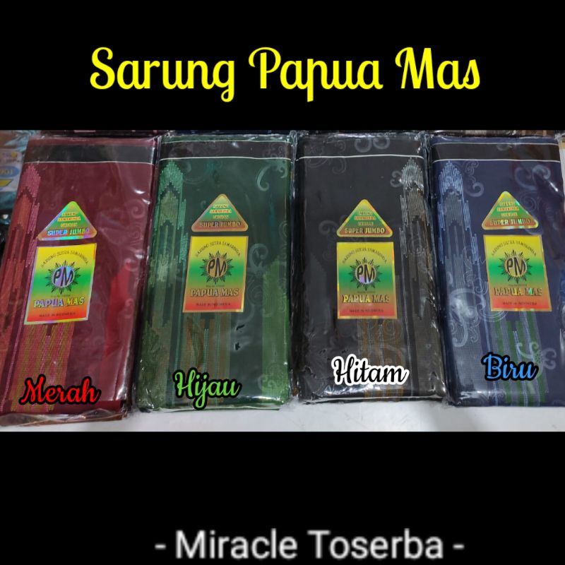 Jual Sarung Papua Mas Songket Dewasa (Varian 1) | Shopee Indonesia