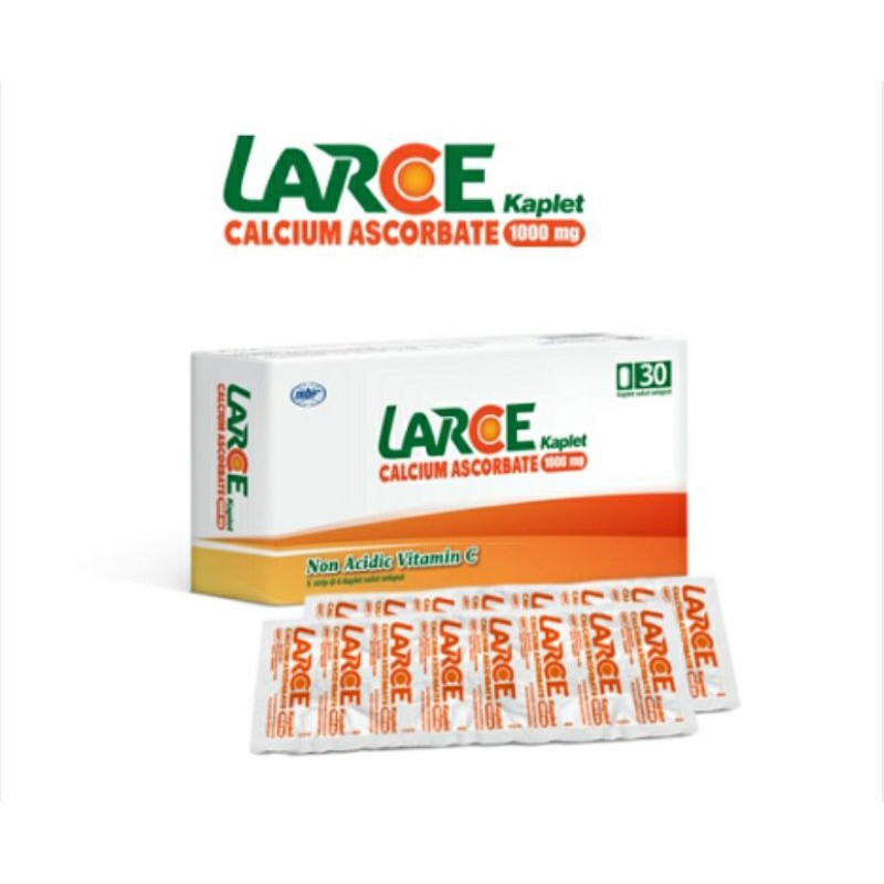Jual Vitamin C / LARCE kaplet 1000mg (aman di lambung) | Shopee Indonesia