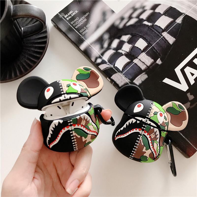Jual Airpods Case 1 2 3 PRO Bathing Ape BAPE Soft Silicon | Shopee ...