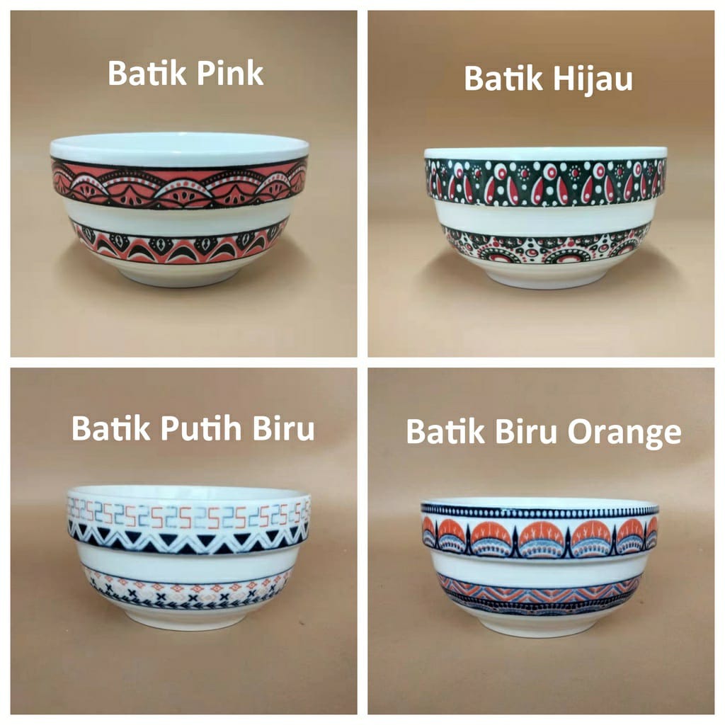Jual Mangkok Keramik Jepang Motif Batik Ukuran 12cm | Shopee Indonesia