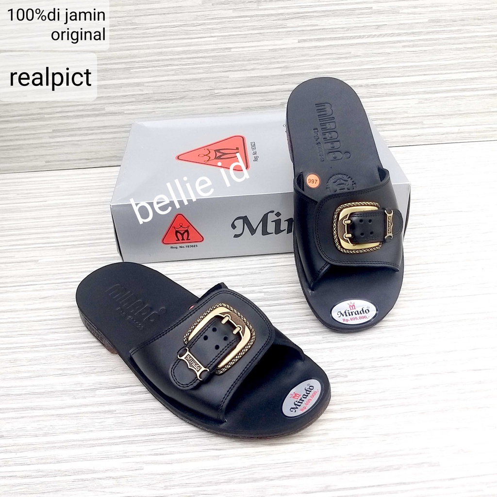 Jual sandal pria kulit asli mirado 997 classic series | Shopee Indonesia