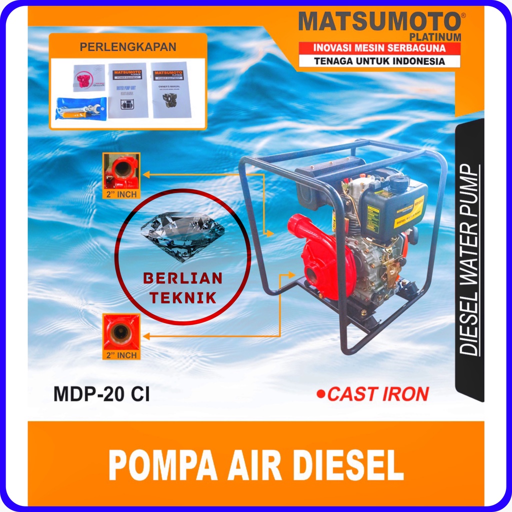 Jual Mesin Pompa Air Solar Tekanan Tinggi Engine Diesel Water Pump High ...