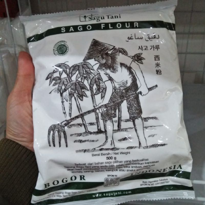 Jual Tepung Sagu Tani Hijau 500 gr Jajan Pasar Papeda/Bubur Sago/Pempek ...