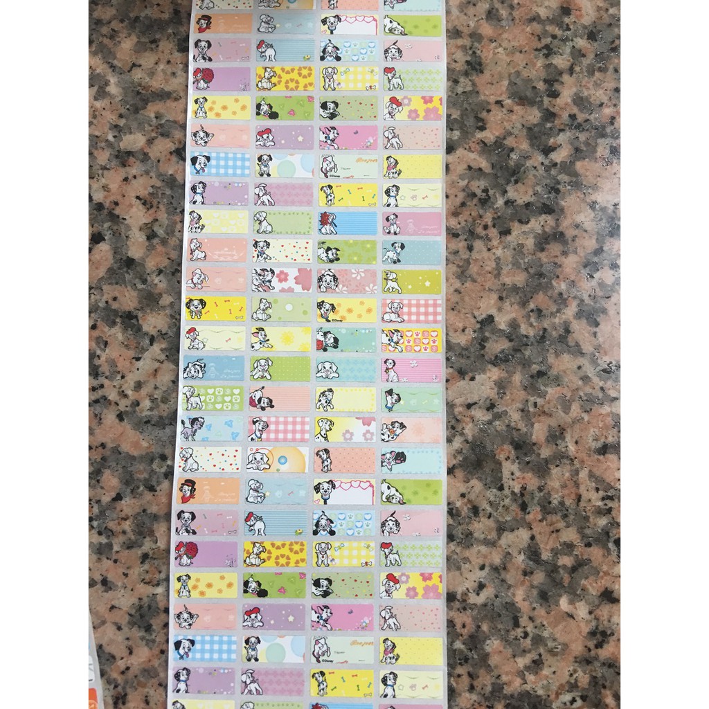 Jual Stiker Label Nama Name Sticker Waterproof Anti Air Dalmation Dog ...