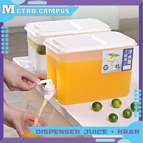 Jual Dispenser Jus 3.5 Liter Water Tank Kulkas Portable 3500Ml Tempat ...