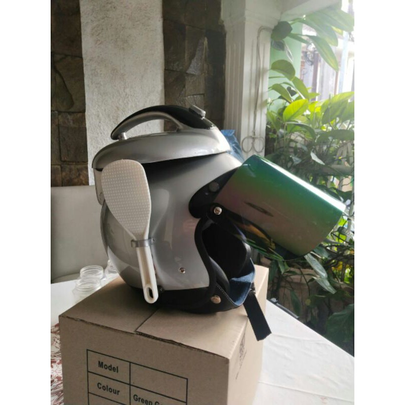 Jual Helm Bogo Retro Dewasa Helm Rice cooker magic com 3D Dengan kaca ...