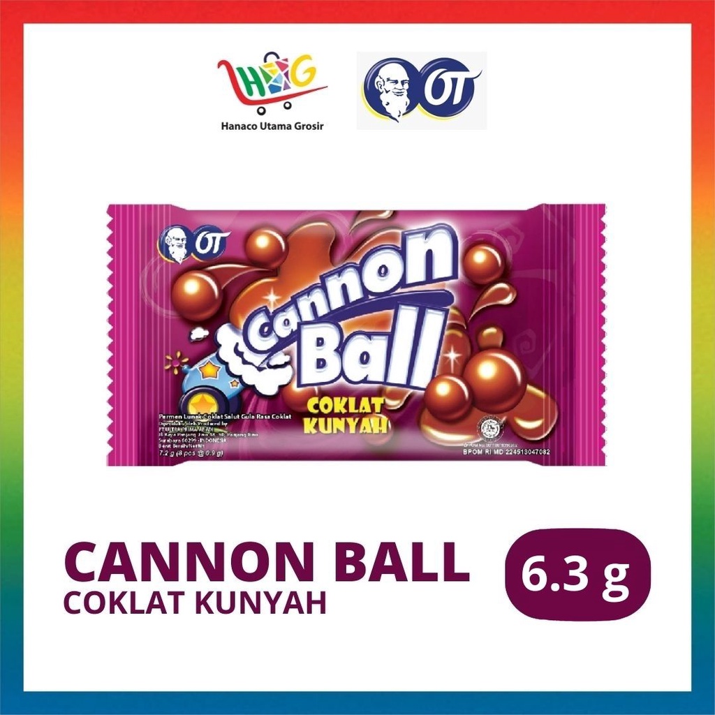 Jual Cannon Ball / Canon Ball Coklat 6.3gr ( HARGA PER SACHET/PCS ...