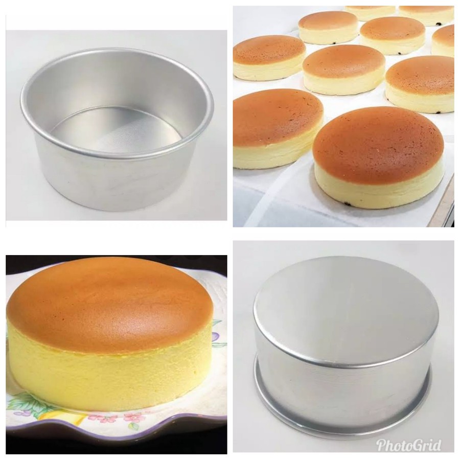 Jual Loyang Kue Bolu Bulat Press Tanpa Sambungan Cetakan Loyang Ogura ...