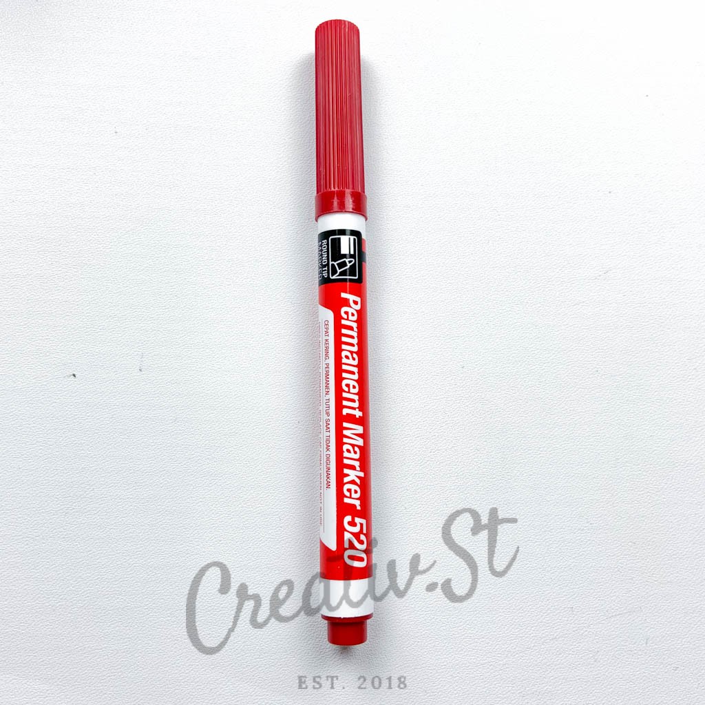 Jual Snowman Spidol Permanen Permanent Marker Fine Tip G-520 H | Shopee ...