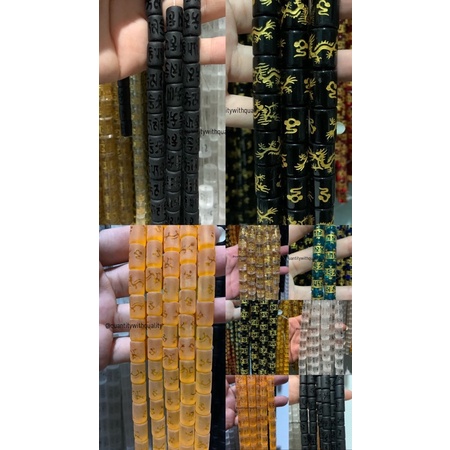 Jual Renceng Bahan Batu Tibet Tabung Om Mani Padme Hum 8mm 10mm 12mm ...