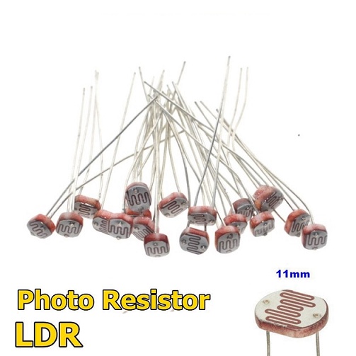 Jual LDR Ukuran Besar (9mm x 11mm) Photoresistor Photo Resistor Sensor ...