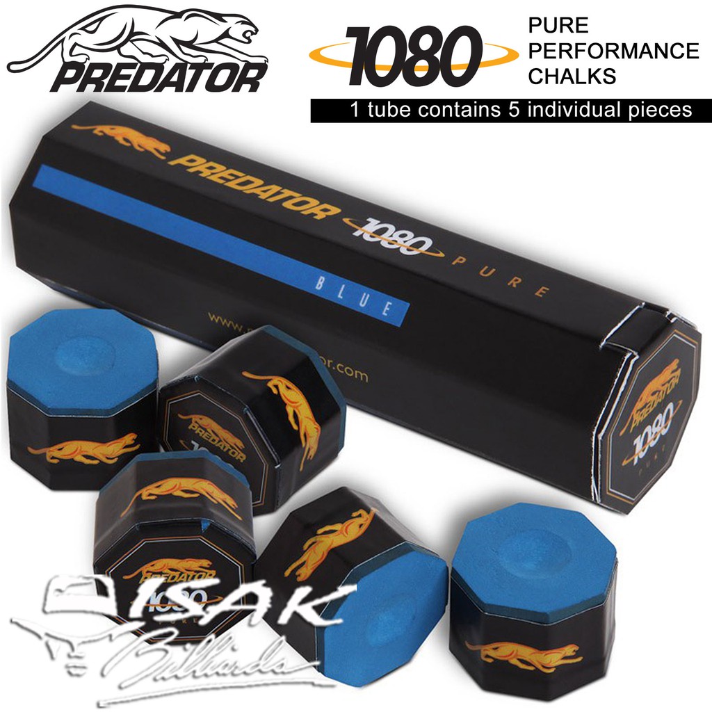 Jual Predator Chalk USA - 5 Piece Billiard Chalk - Kapur Biliar - Biru ...