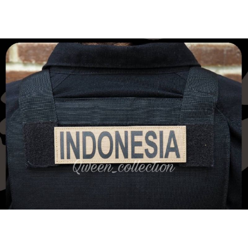Jual patch laser cut tulisan Indonesia l papan nama Indonesia | Shopee ...