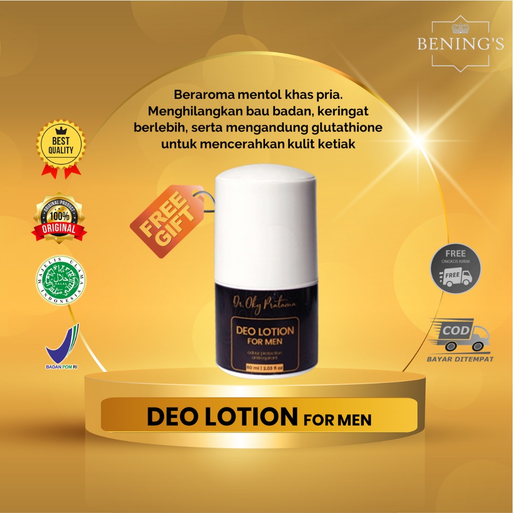 Jual Deo Lotion For Man Benings Skincare Dr Oky Pratama Benings Clinic ...