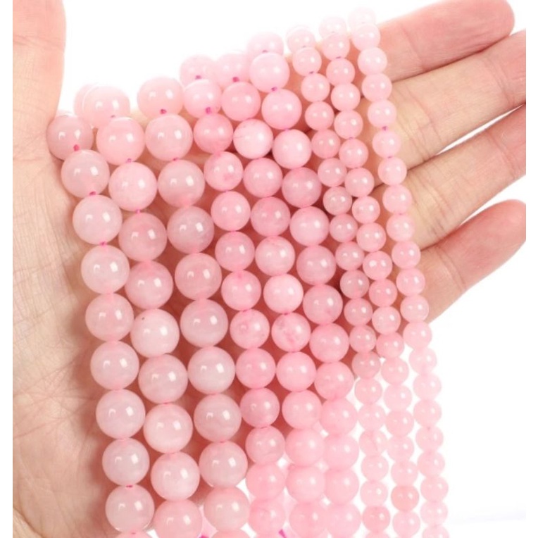 Jual Manik Batu Alam Rose Quartz | Shopee Indonesia