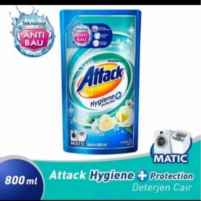 Jual attack deterjen cair hygiene 750ml | Shopee Indonesia