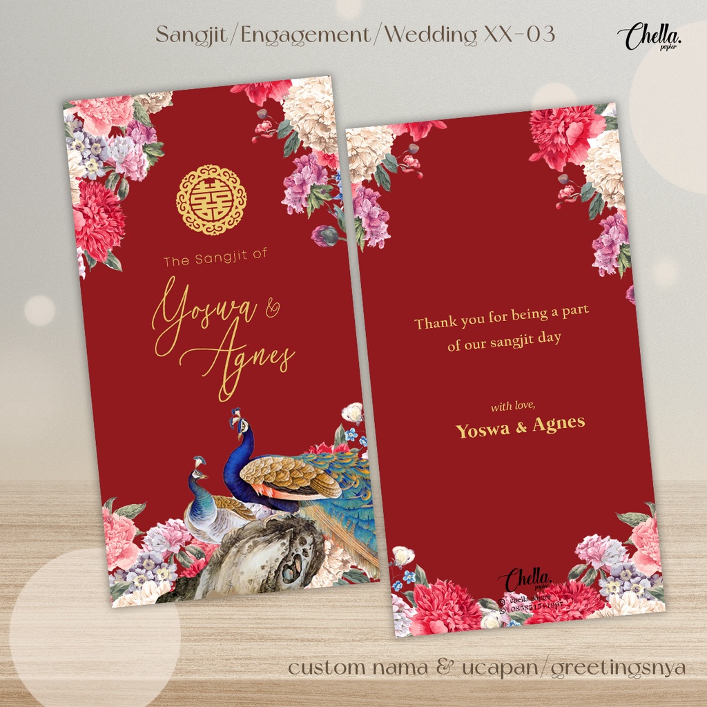 Jual SANGJIT / ENGAGEMENT / WEDDING ENVELOPE - CUSTOM ANGPAO AMPLOP ...