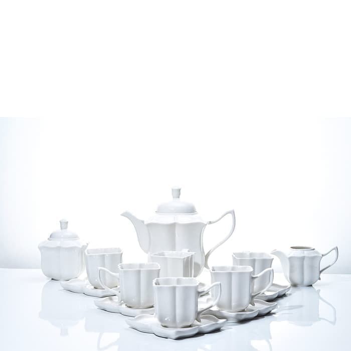Jual Tea Set Keramik Polos CAPODIMONTE | Shopee Indonesia