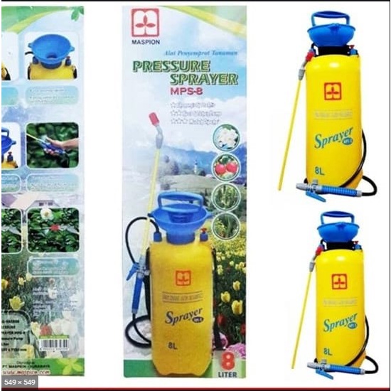 Jual SPRAYER TAMAN KEBUN HAMA DISINFEKTAN MASPION 8 LITER | Shopee ...