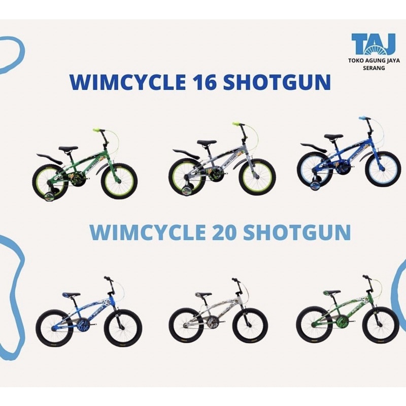 Jual SEPEDA BICYCLE WIMCYCLE BMX Shotgun 16 inch | Shopee Indonesia