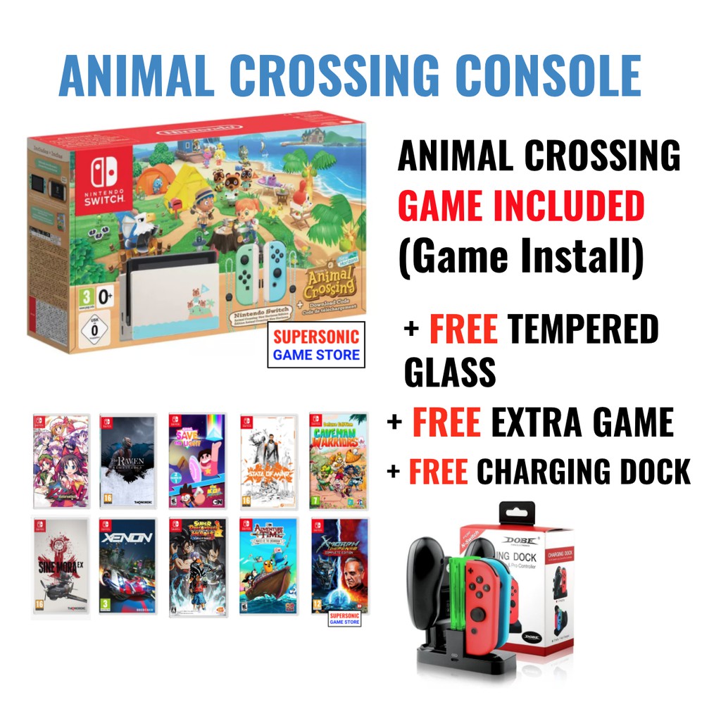 Jual Nintendo Switch Animal Crossing Console New Horizons (Game ...