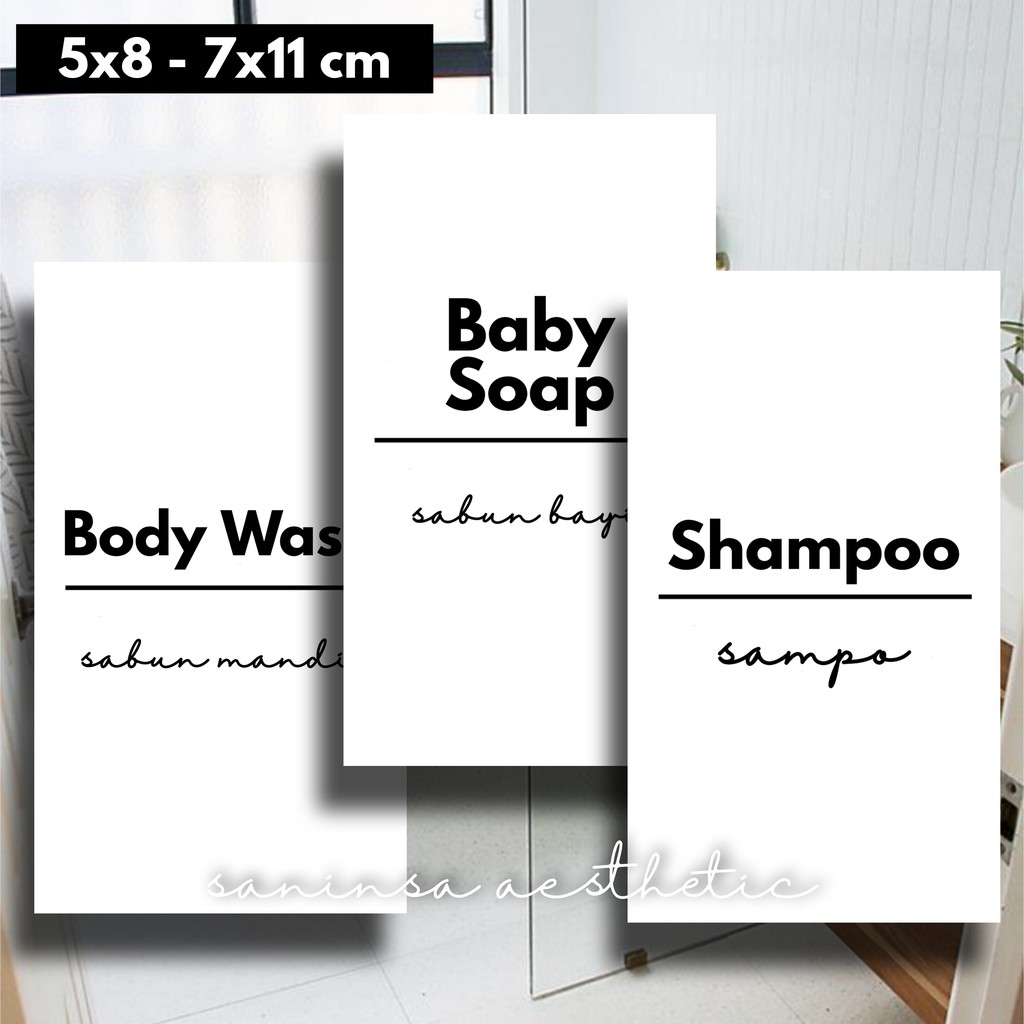 Jual Stiker Label Botol Sabun Cair Best Seller Free Label Waterproof ...