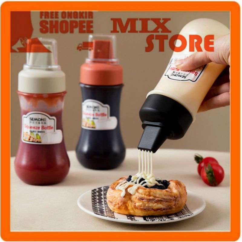 Jual Botol Saos 5 Lubang Batol Mayonaise Lubang 5 Botol Sambal Model ...
