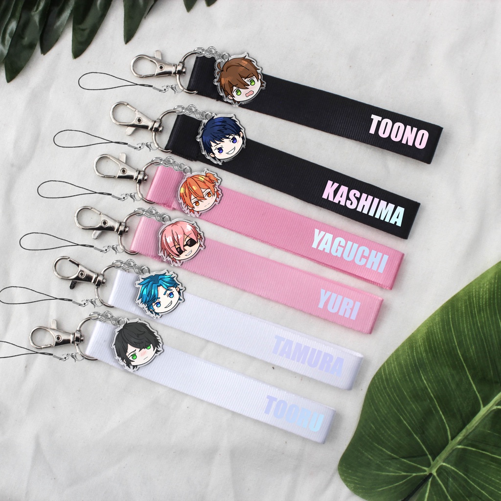 Jual Paket Strap Hologram + Charm Gantungan Kunci Anime Yarichin Bitch ...