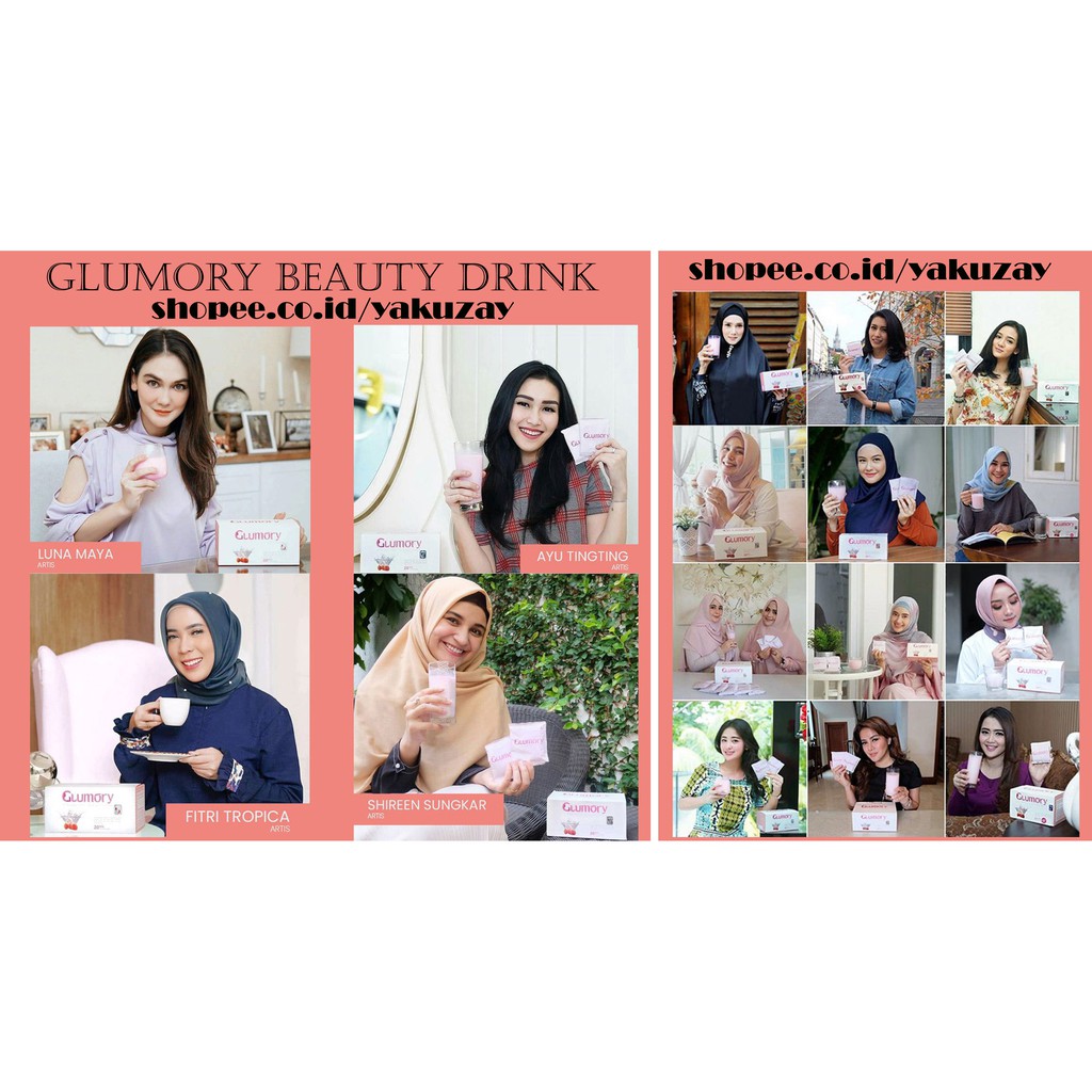 Jual GLUMORY / Glumory Beauty Drink 1 BOX (20 pcs) / 2 BOX (40 pcs) / 3 ...