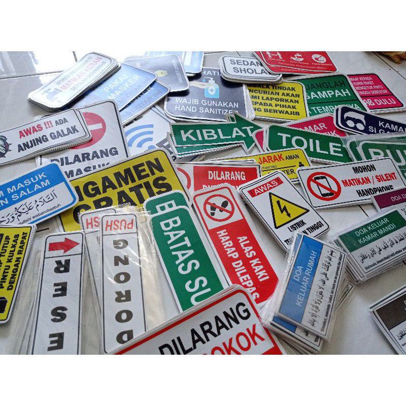 Jual stiker Parkir motor stiker tulisan parkir motor stiker petunjuk ...