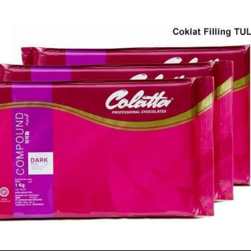 Jual colatta dark chocolatte compound 1kg / coklat batang | Shopee ...