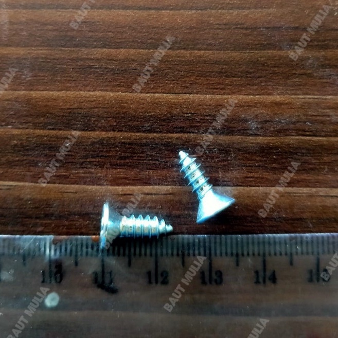 Jual SEKRUP FH 6X 1/2" 1.25 CM ISI 10 PCS / BAUT TAPPING JF KEPALA ...