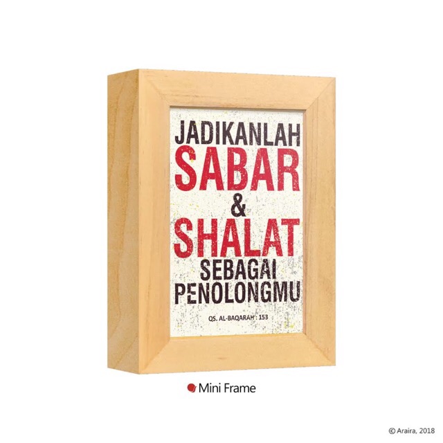 Jual Sabar & Shalat Islamic - Hiasan Kamar Dinding Shabby Chic Wall ...