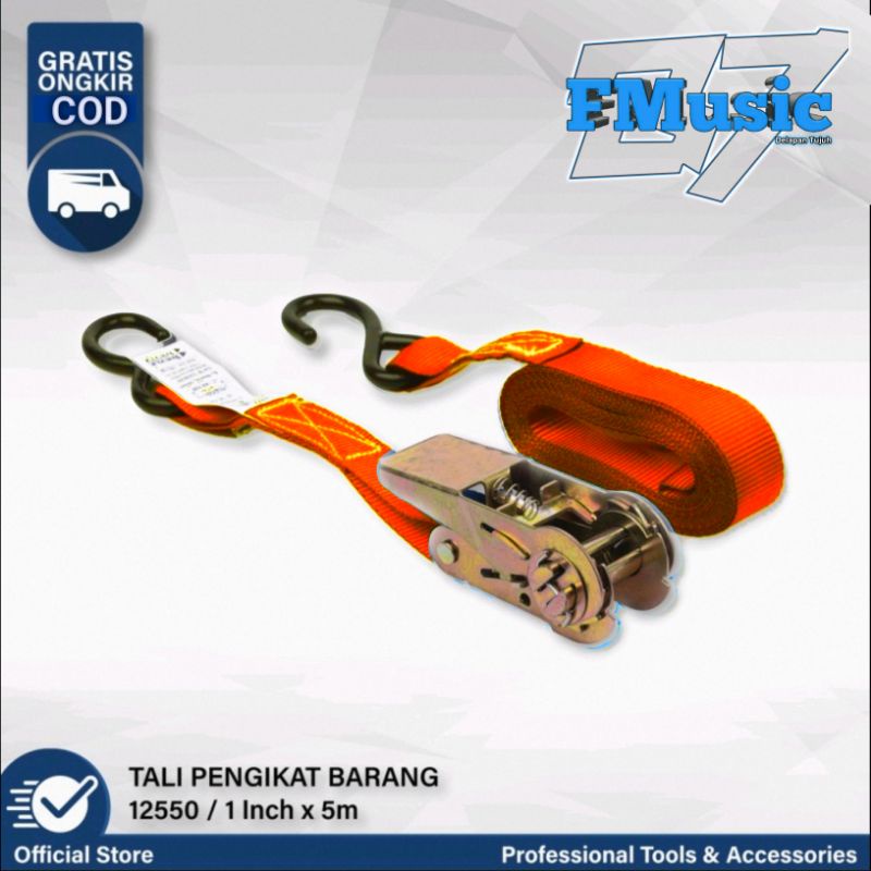 Jual Tali kotrek Pengikat Sound System Miniatur Orange Ratchet Tie Down ...