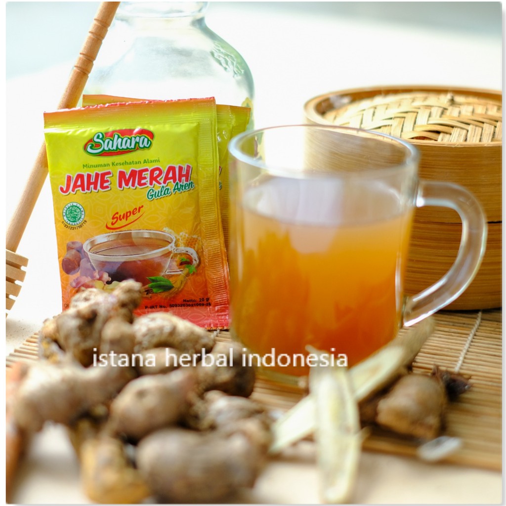 Jual Jahe Merah Sahara Gula Aren 12 sachet | Shopee Indonesia