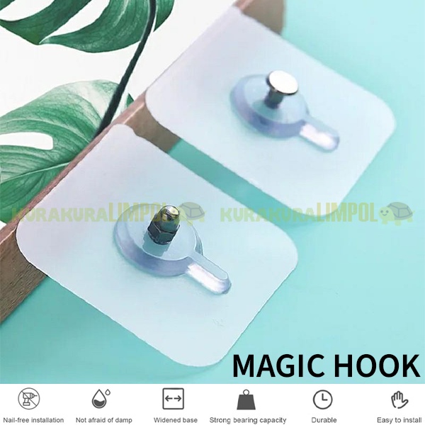 Jual Magic Hook Tempel Gantungan Kait Paku dan Baut Tanpa Bor Serbaguna | Shopee Indonesia