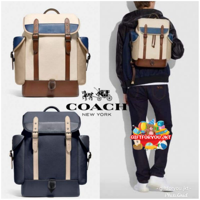 Jual Coach Hitch Backpack Organic Cotton Canvas Tas Punggung Ransel ...