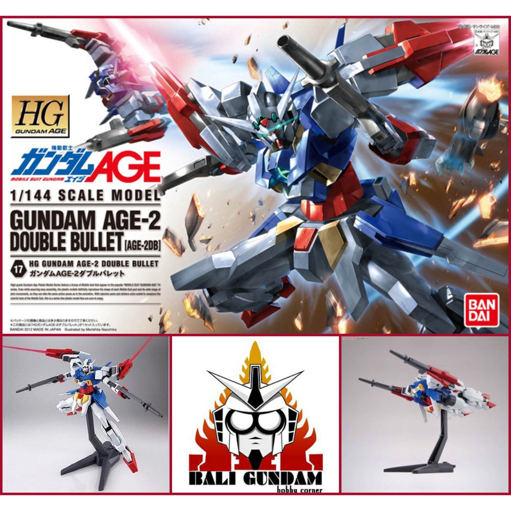 Jual HG 1/144 AGE-2DB GUNDAM AGE 2 DOUBLE BULLET | Shopee Indonesia