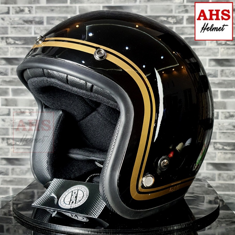 Jual HELM RETRO DAG LINE 2 DEWASA FULL LEHER PREMIUM ORIGINAL SNI ...