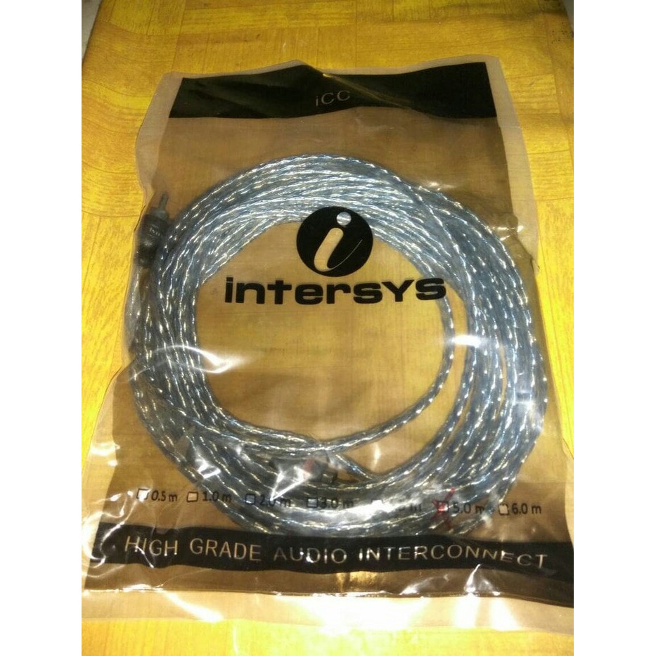 Jual KABEL RCA INTERSYS 5 METER/KABEL CM G-16 RCA AUDIO MOBIL INTERSYS ...