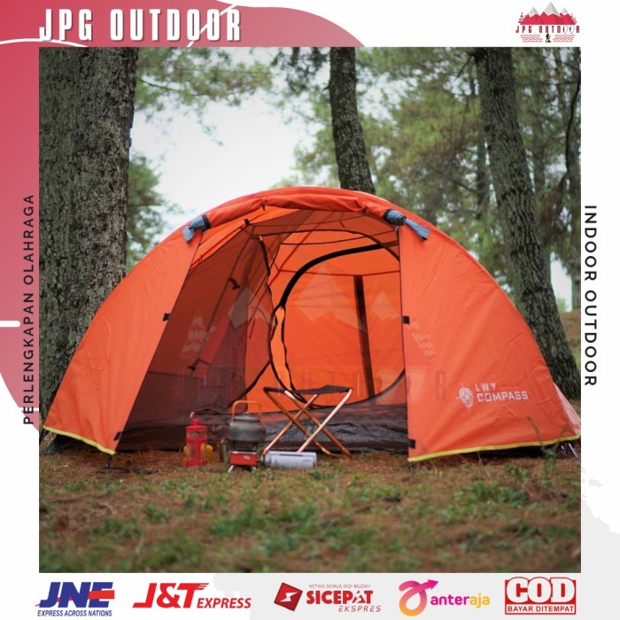 Jual Tenda Camping LWY Compass 4p Outdoor Double Layer Frame Fiber ...