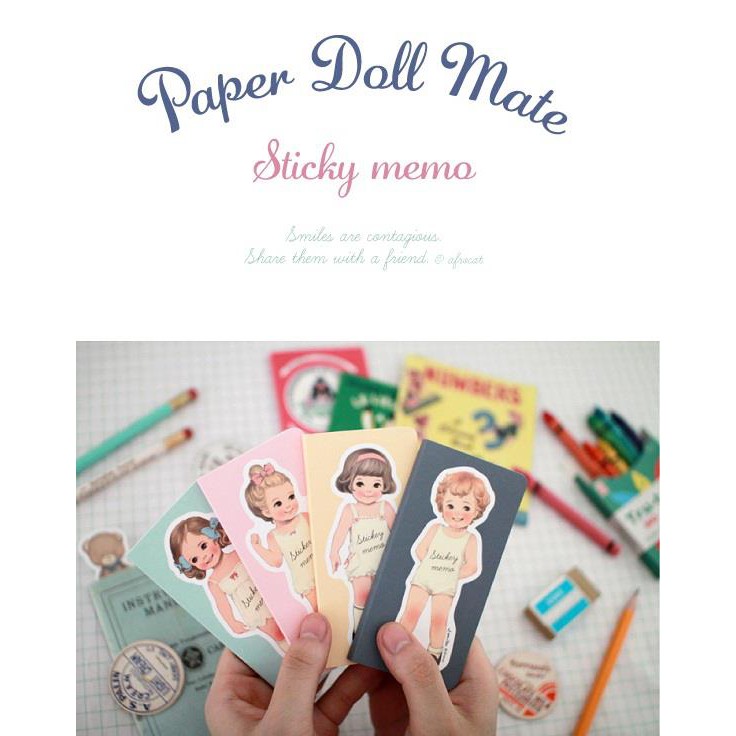 Jual PAPER DOLL MATE STICKER/MEMO STICKY NOTES TEMA ANAK COCOK BUAT ...