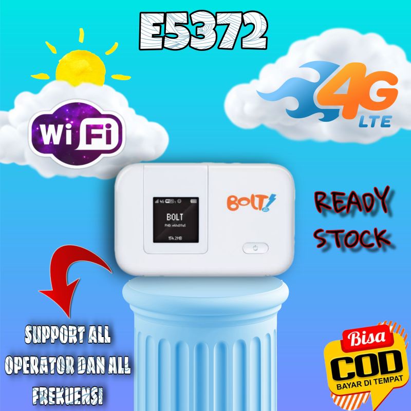 Jual Modem Mini Wifi E5372S 4G All Operator BOLT SLIM DAN MAX | Shopee ...