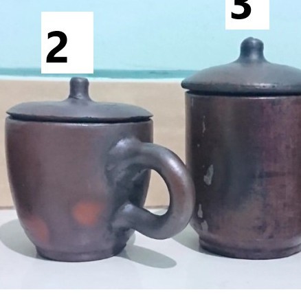 Jual CANGKIR / GELAS POCI / GERABAH TANAH LIAT No : 2 TRADISIONAL ...