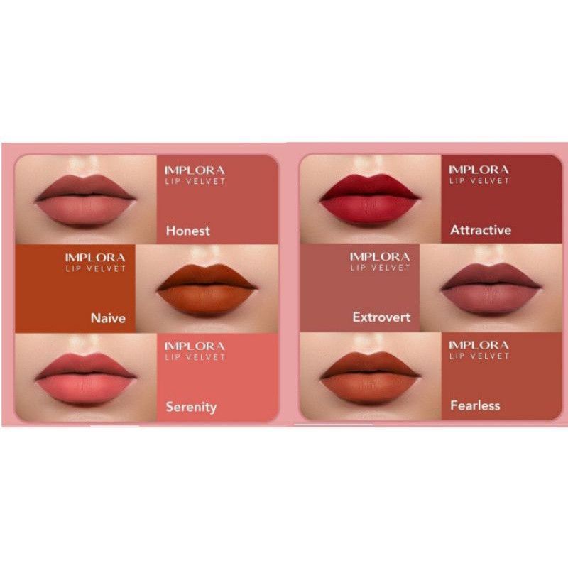 Jual LIPSTIK IMPLORA, LIPCREAM IMPLORA VELVET | Shopee Indonesia